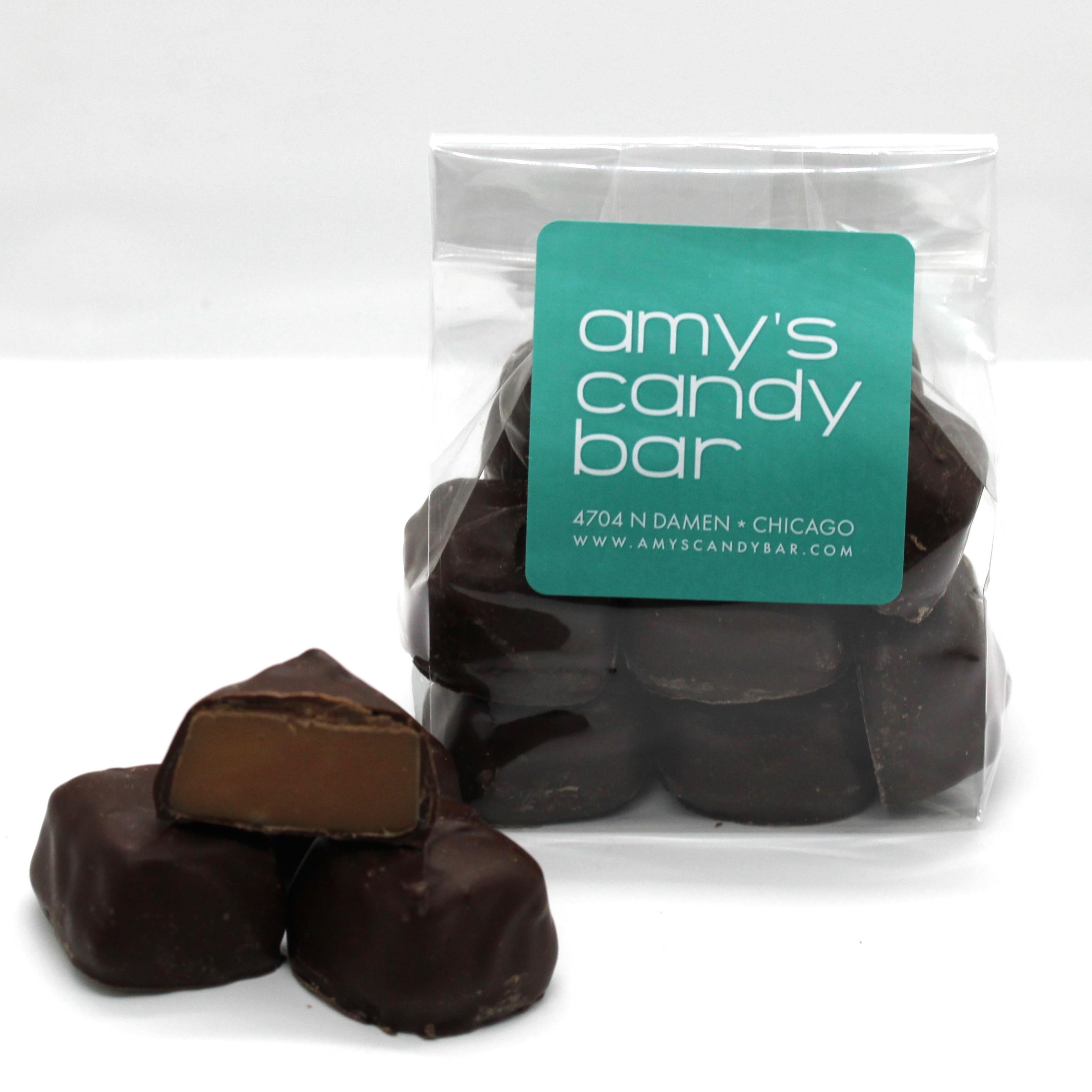 Sugar Free Dark Chocolate Caramels – Amy's Candy Bar