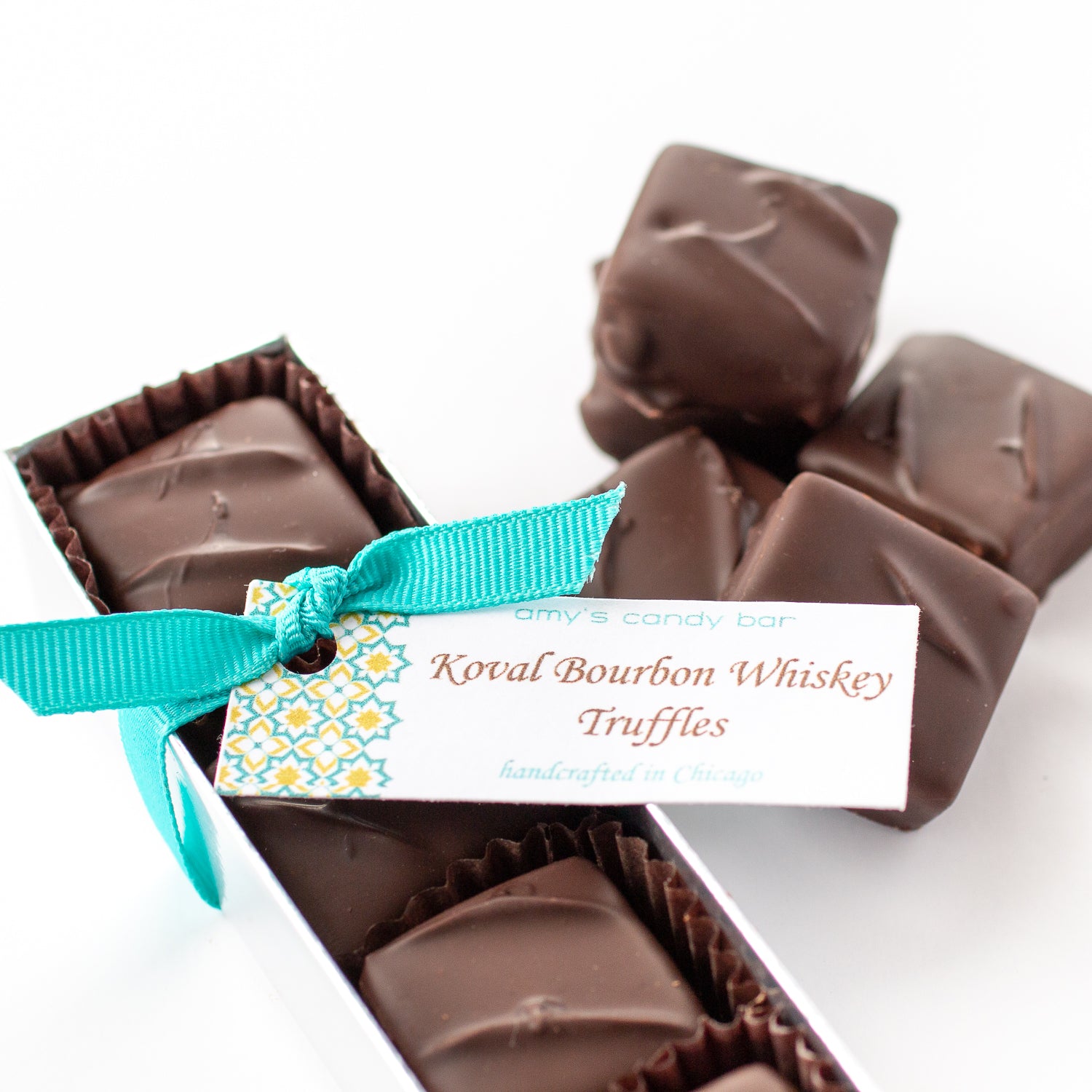 Koval Bourbon Whiskey Truffles – Amy's Candy Bar